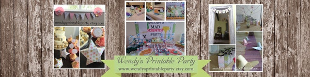 WendysPrintableParty - Etsy