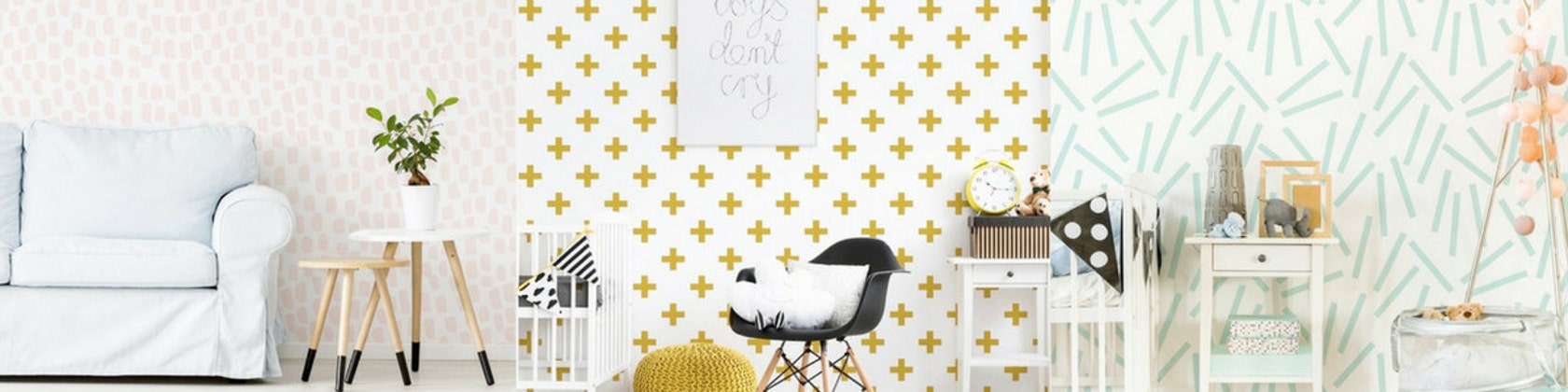 Removable Wallpaper and Vinyl Rugs by ShopDecochic on Etsy