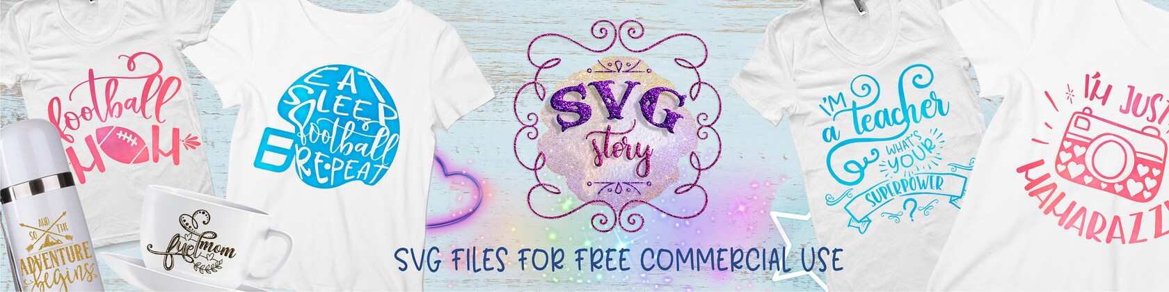 SVG files for commercial use by SVGStory on Etsy