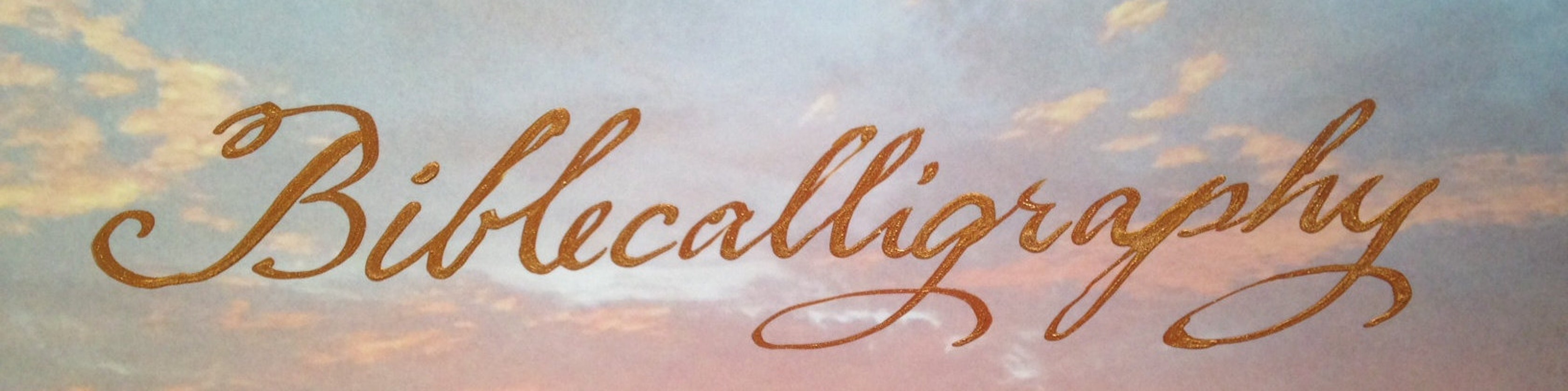 Custom Calligraphy Bible Verse Handmade by Biblecalligraphy