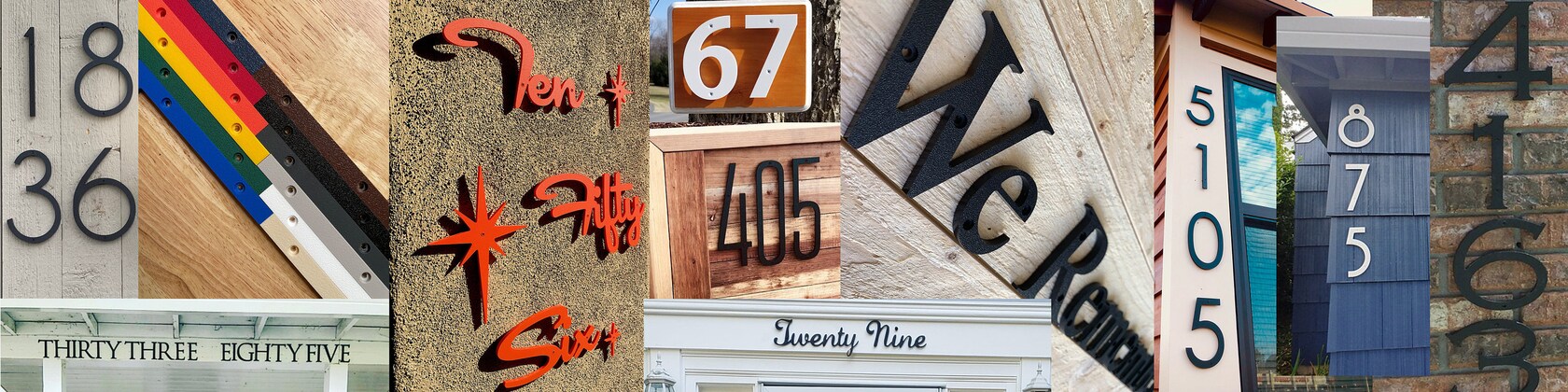 Custom Plastic House Numbers Letters etc. by GoHomeNumbers on Etsy