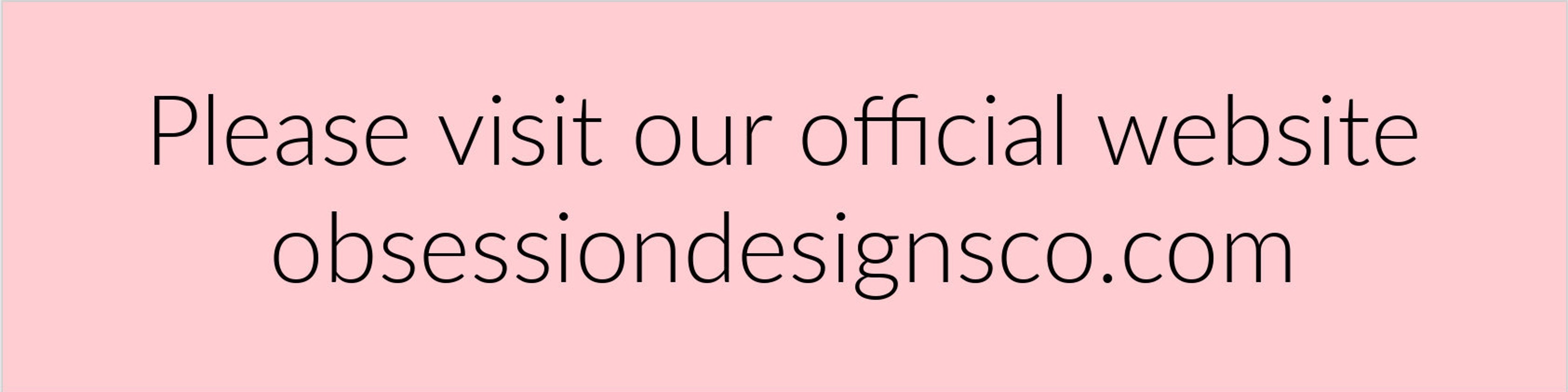 ObsessionDesignsCo - Etsy