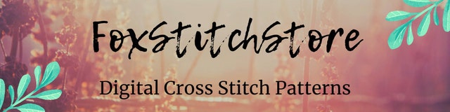 Digital Cross Stitch Patterns by FoxStitchStore on Etsy