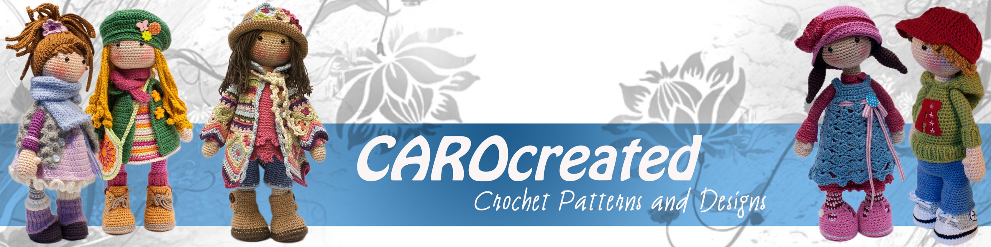 creative original and colorful crochet patterns par CAROcreated
