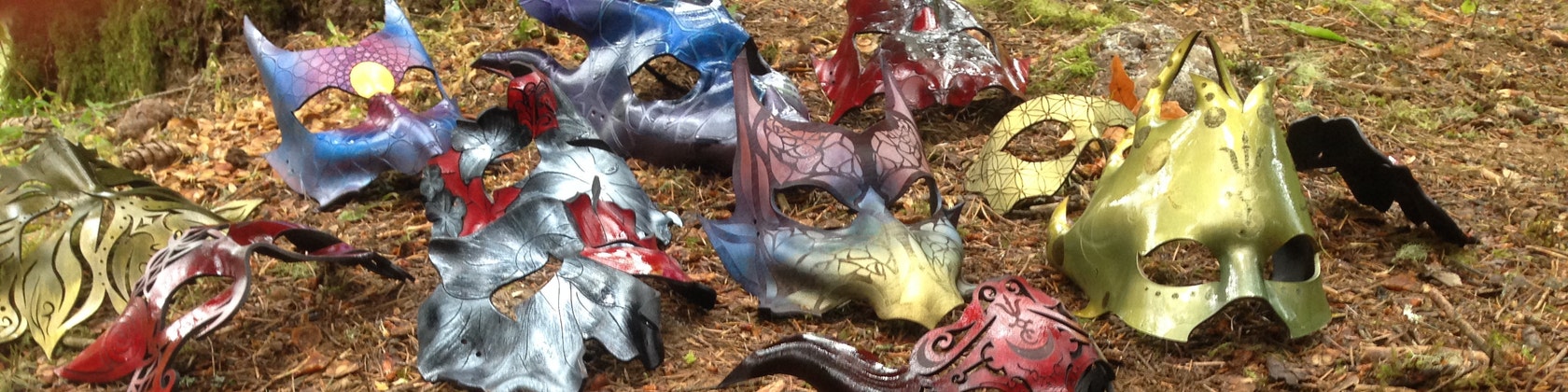 Handcrafted Leather by Shannon Morgan by MischiefMasks on Etsy