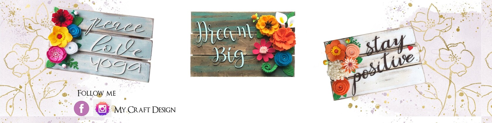 Handcrafted wood signs by MyCraftDesignCo on Etsy