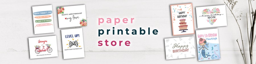 PaperPrintableStore - Etsy