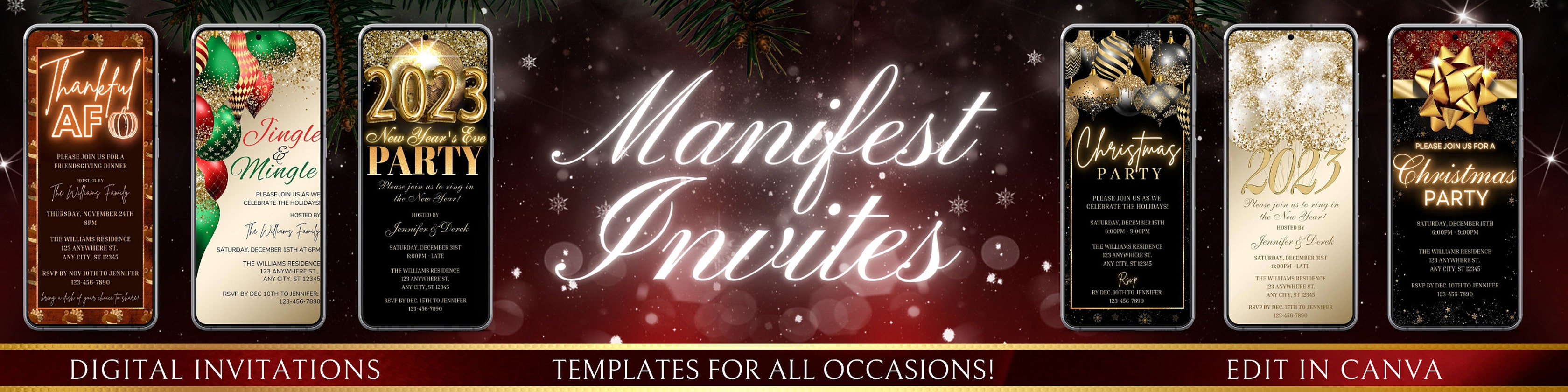 ManifestInvites - Etsy