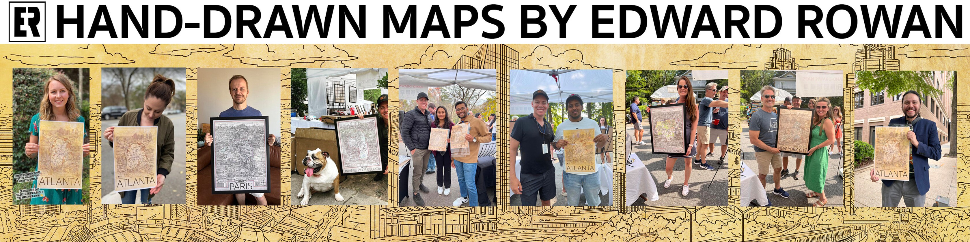 MapsbyEdwardRowan - Etsy