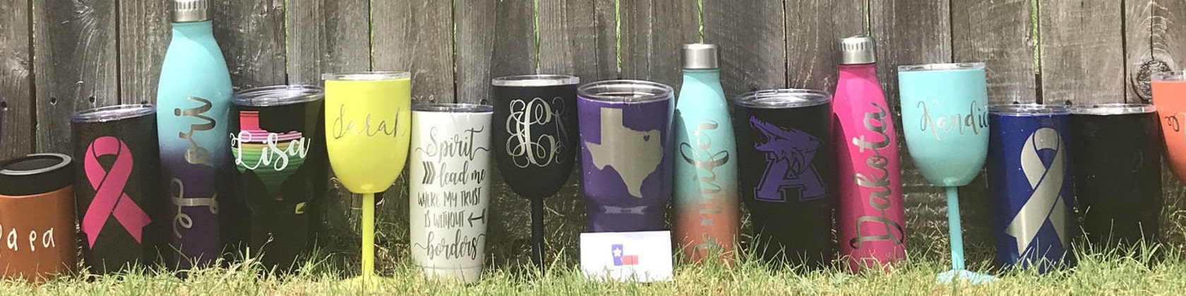 Custom Powder Coated Stainless Steel Drinkware by TexasCupFactory