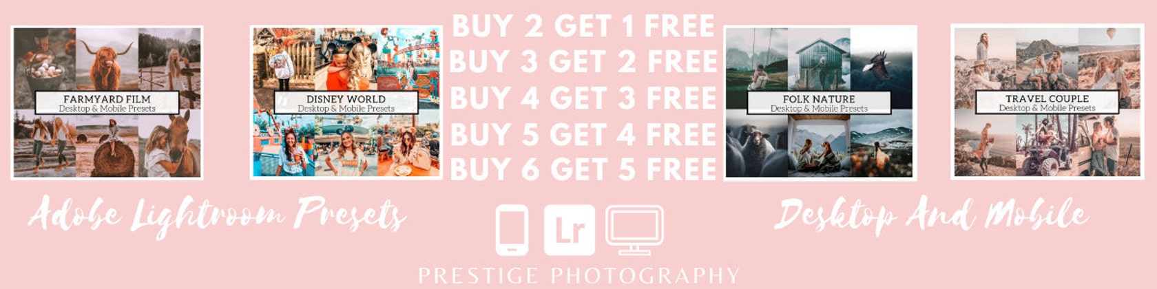 LIGHTROOM PRESETSBUY 2 GET 1 FREE by PrestigePhotographyy on Etsy