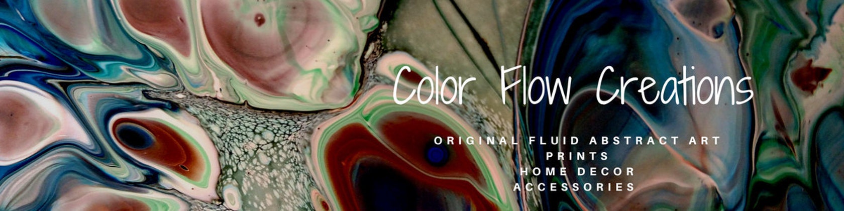 Original Fluid Acrylic Paintings Prints and More by ColorFlowArt