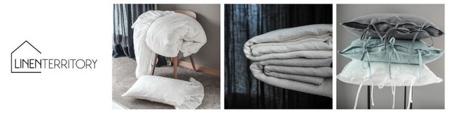 Linen home textiles premium quality handcrafted by LinenTerritory