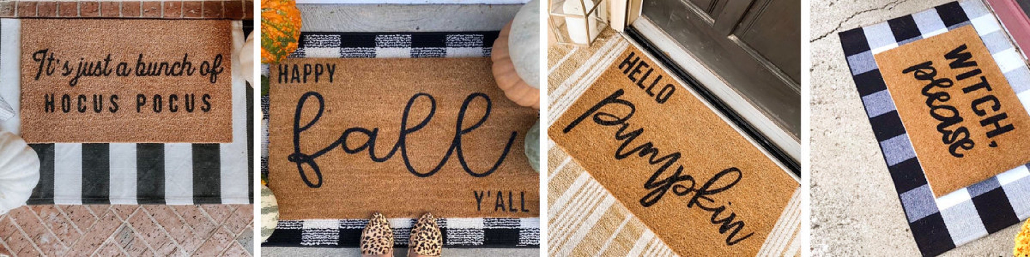 Doormats Wood Signs Vinyl Decals Customs by AndreaLeighDesigns