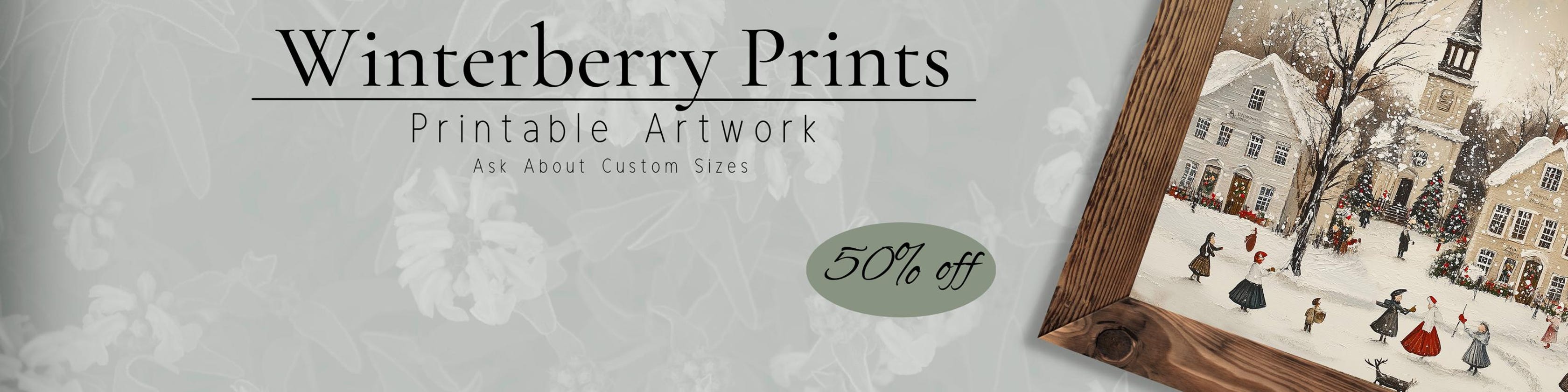WinterberryPrints - Etsy