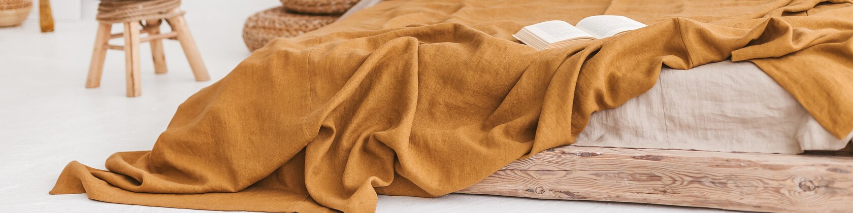 Linen home textiles linen bags linen throw by ForestlandLinen