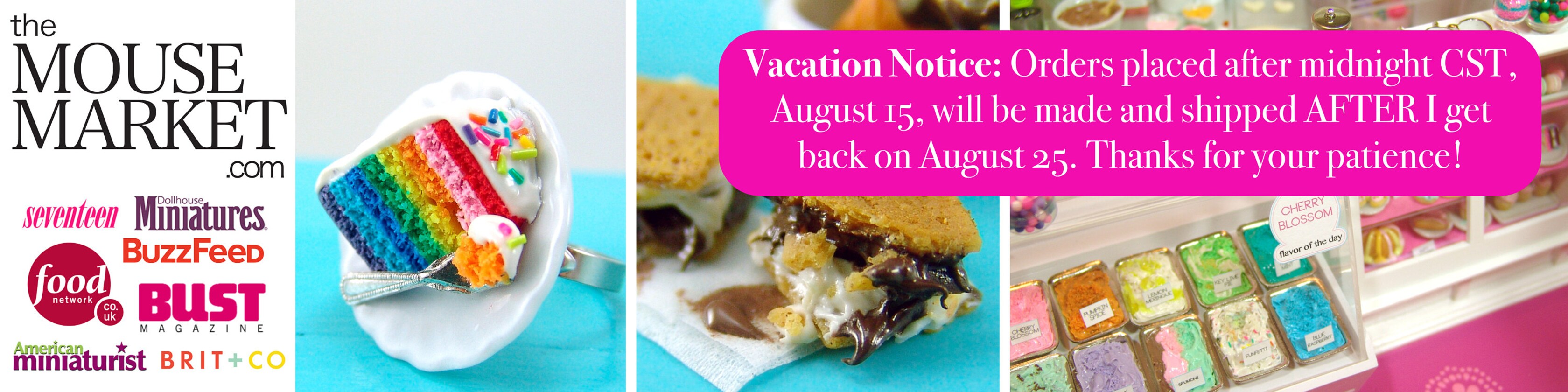 Dollhouse Food Food Jewelry Clay Tutorials & Molds by mousemarket