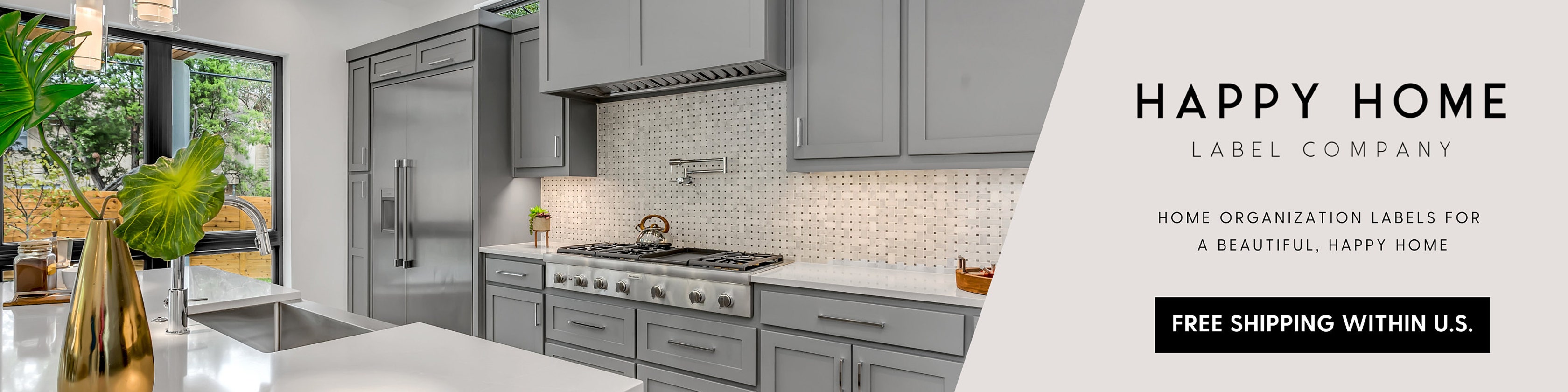 Home organization labels for a beautiful happy by HappyHomeLabelCo