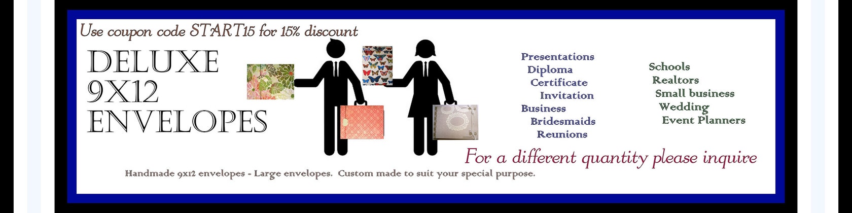 Fancy custom 9x12 envelopes for your by Deluxe9x12Envelopes