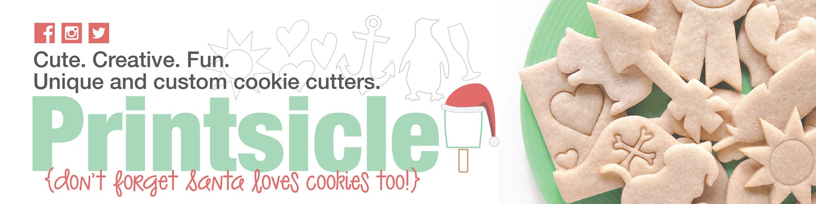 Unique and Custom Cookie Cutter Designs for Your by Printsicle
