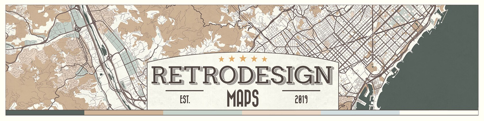 RetroDesignMaps - Etsy