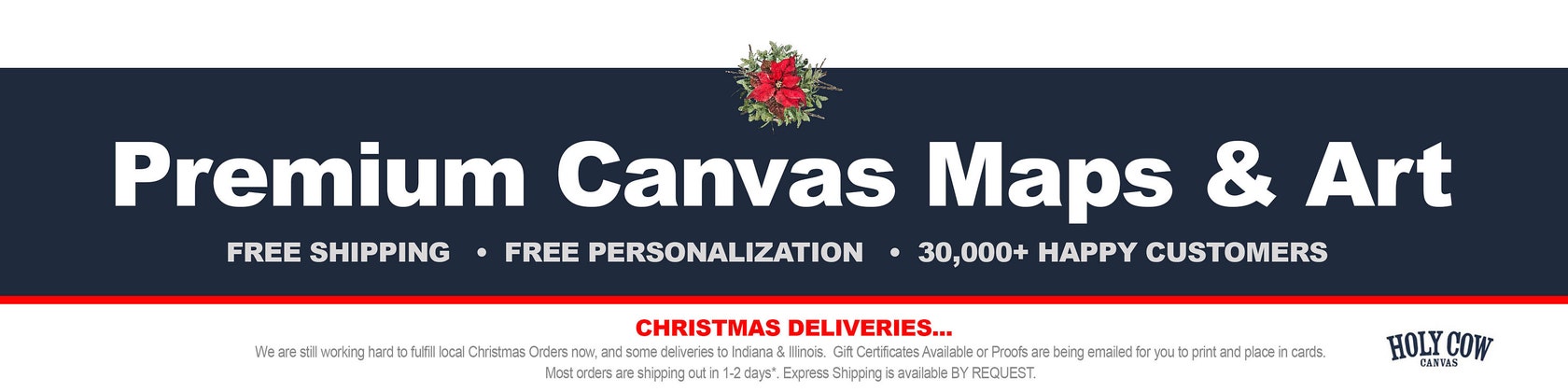 Quality Large and Custom Canvas Art by HolyCowCanvas on Etsy