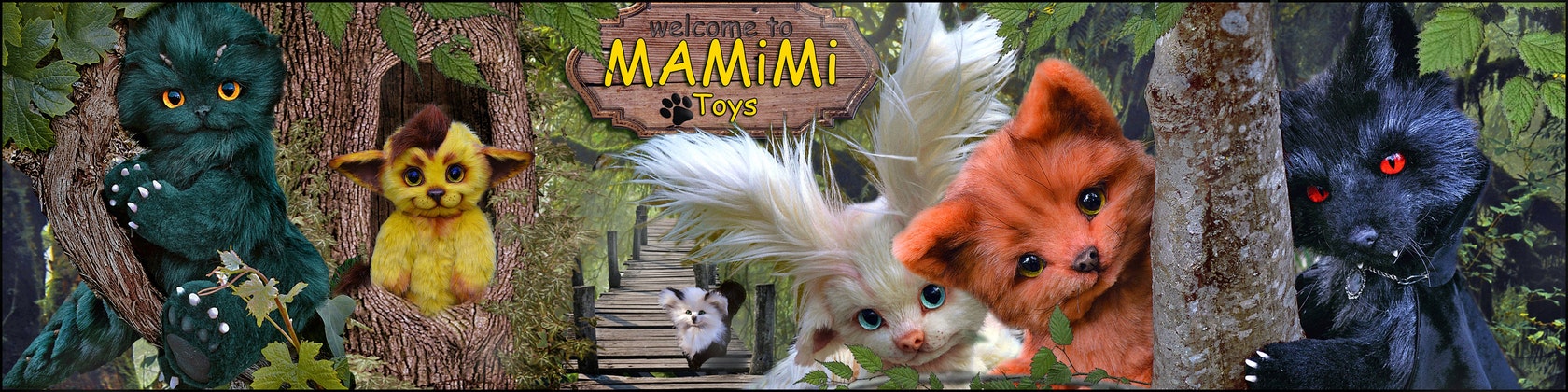 OOAK stuffed fantasy creaturesteddy animalsartdolls. by MamimiToys