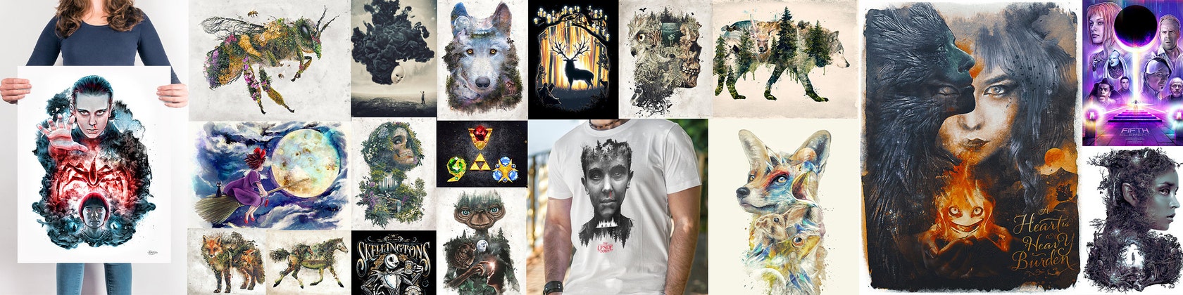 Barrett Biggers Artist TraDigital Original Geek by barrettbiggers