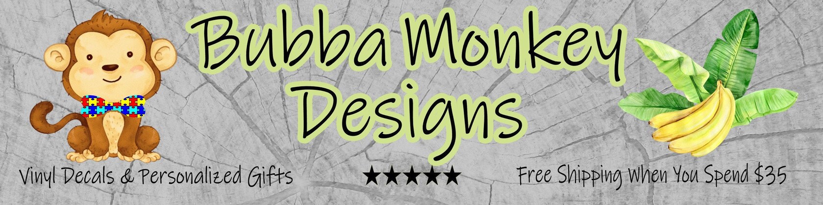 Vinyl Decals & Personalized Gifts by BubbaMonkeyDesigns on Etsy