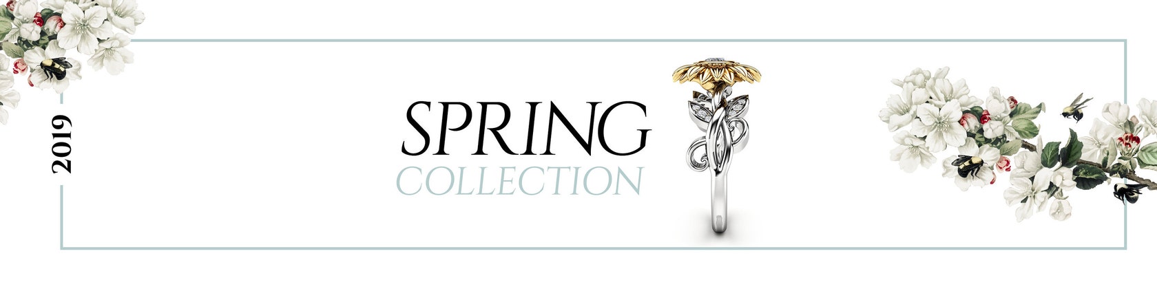 Camellia Jewelry Unique Engagement Ring by CamelliaJewelry on Etsy