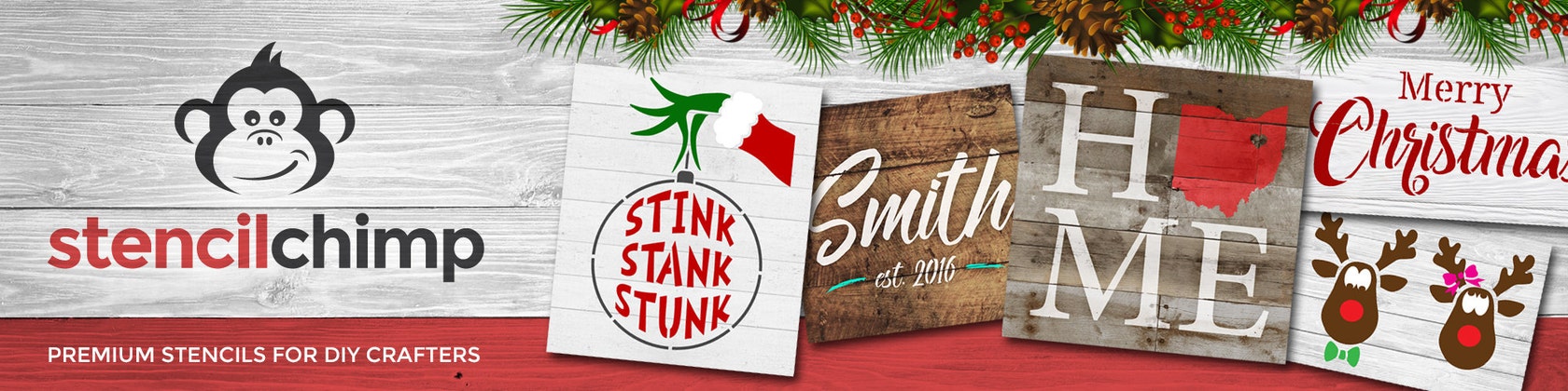 Quality stencils for DIY crafters by StencilChimp on Etsy