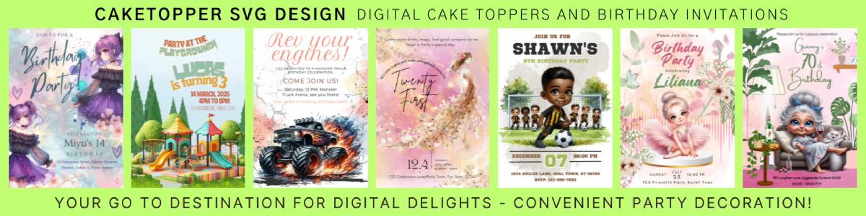 CakeTopperSVGDesign - Etsy