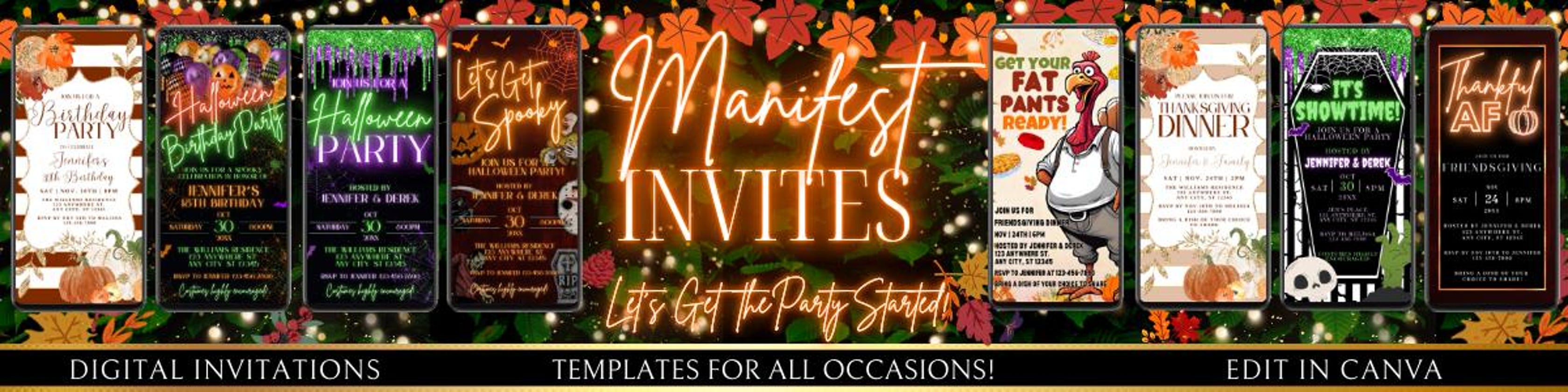 ManifestInvites - Etsy
