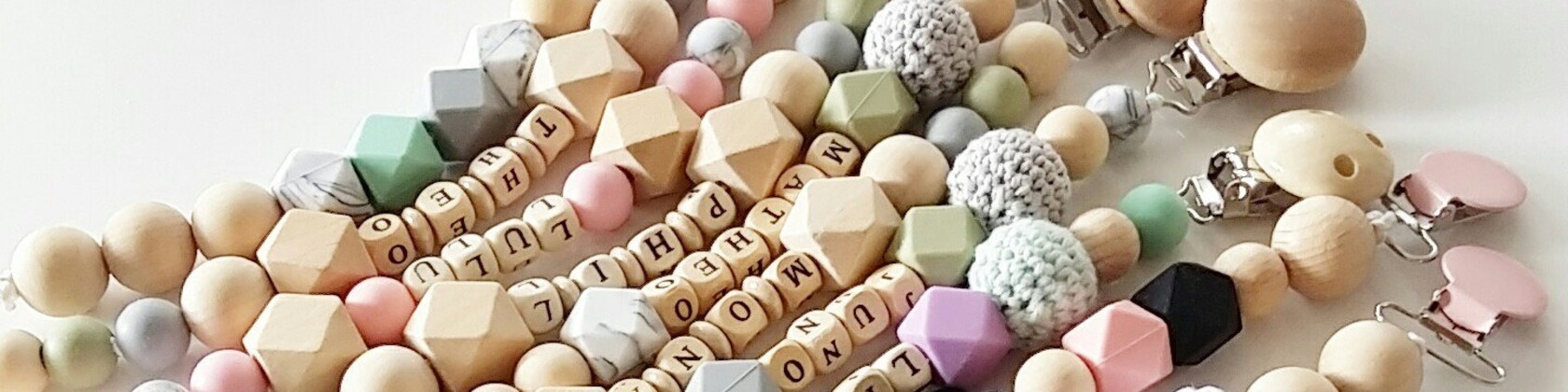 Schnullerkette handgemacht baby Accessoires Geschenke von LuLisMade