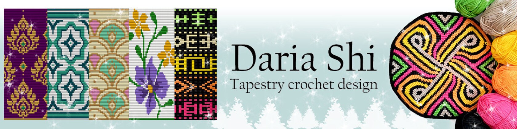 Tapestry crochet design by DariaShi on Etsy