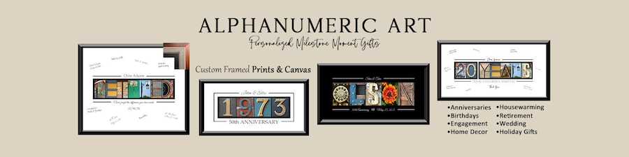 AlphaNumericArt - Etsy