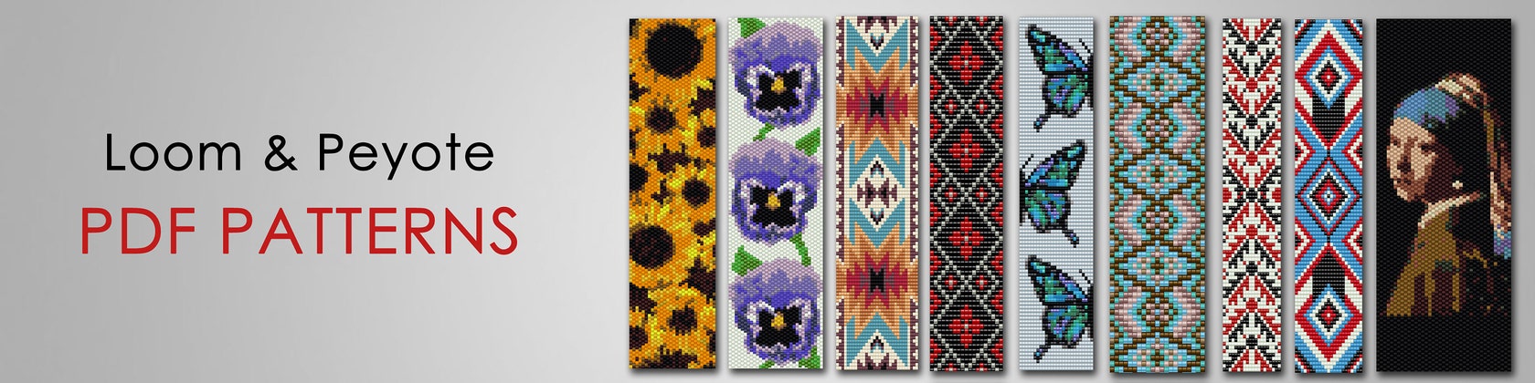 Loom & Peyote Bead Patterns by MariVirraPatterns on Etsy
