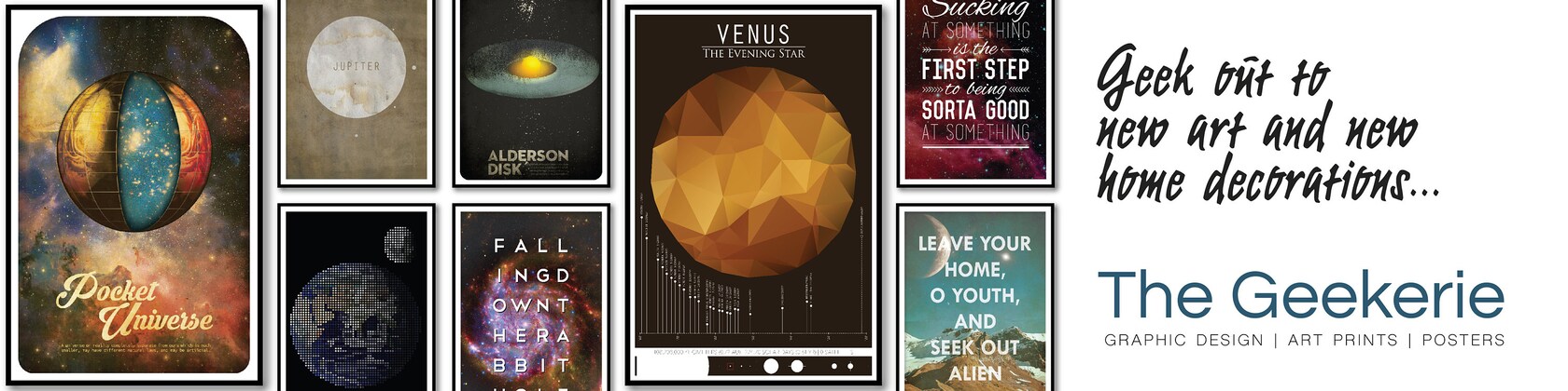 Modern Geek-themed Art Prints and Posters by TheGeekerie on Etsy