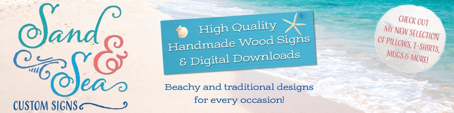 SandandSeaSigns - Etsy