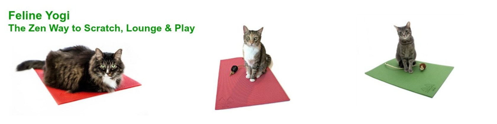 Cat Mats and Cat Toys with a Yoga Cat Theme by FelineYogi on Etsy