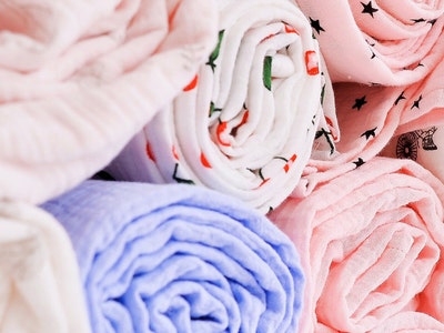 Organic cotton textiles for babies by JanieandcoStore on Etsy