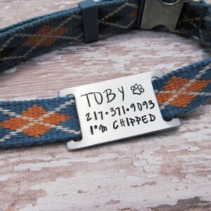 Hand stamped jewelry keychains & dog tags by ilove2stamp on Etsy