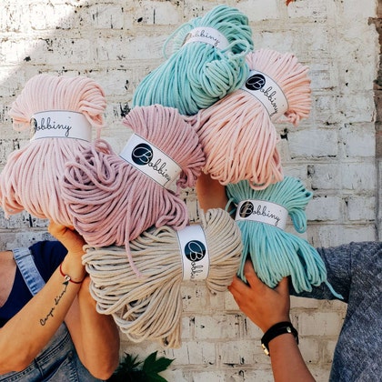 Premium macrame/crochet/knitting cords. Tag bobbiny di Bobbiny