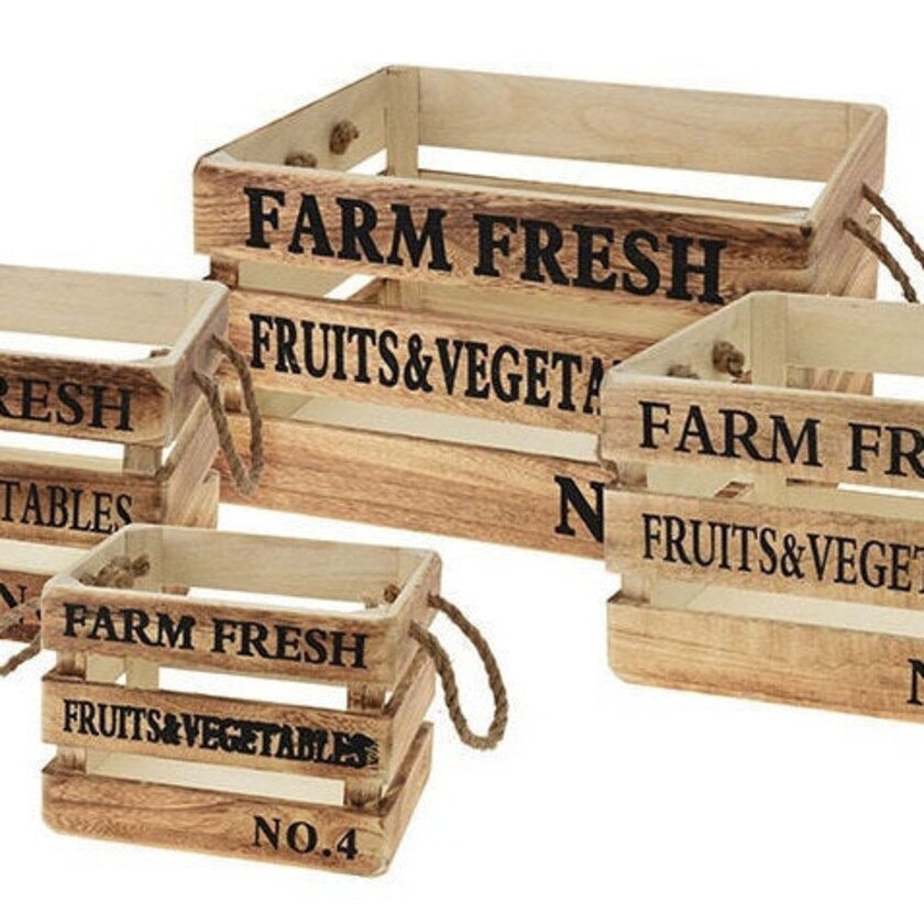 RUSTIC FRUIT CRATES AND WOODEN BOXES by Premiumwoodencrates