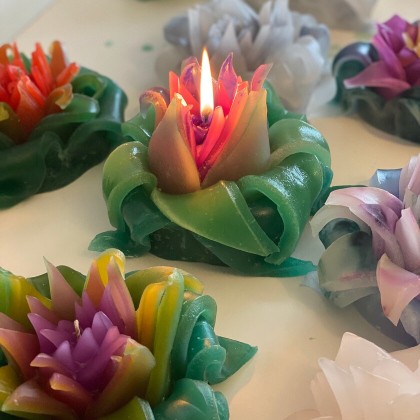 Unique Handmade Candles made especially for by AgaMakesCandles