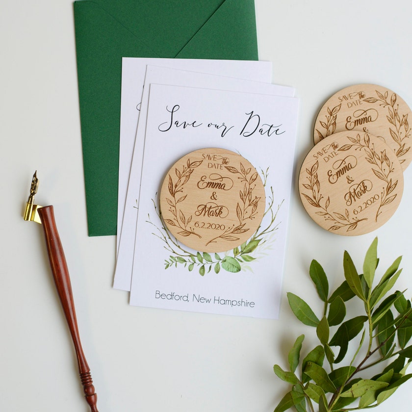 Wedding cake toppers Save the Dates Invitations... by BestWeddEver