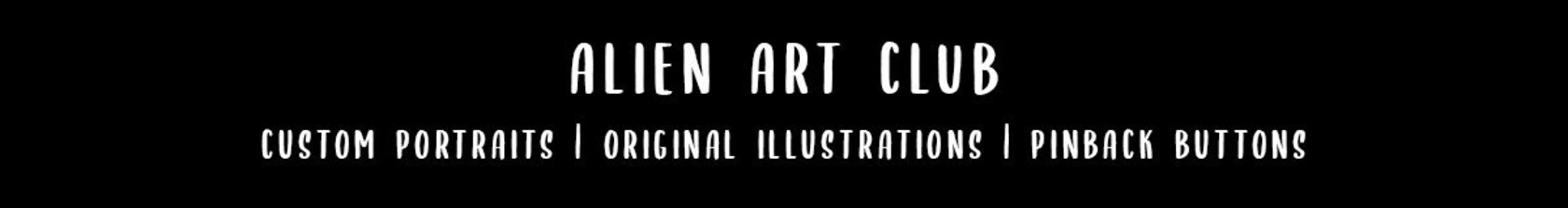 Custom Portraits Original lllustrations by AlienArtClub on Etsy