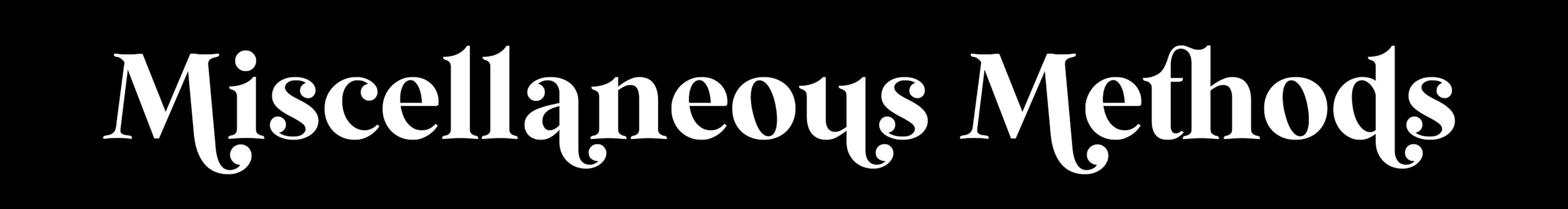 MiscellaneousMethods - Etsy