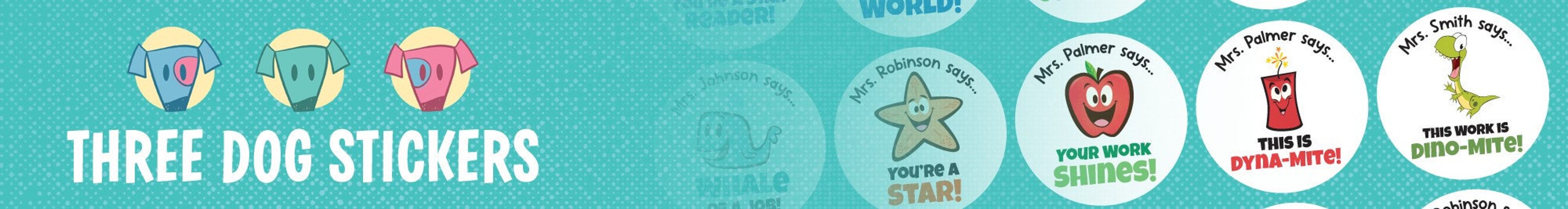 ThreeDogStickers - Etsy