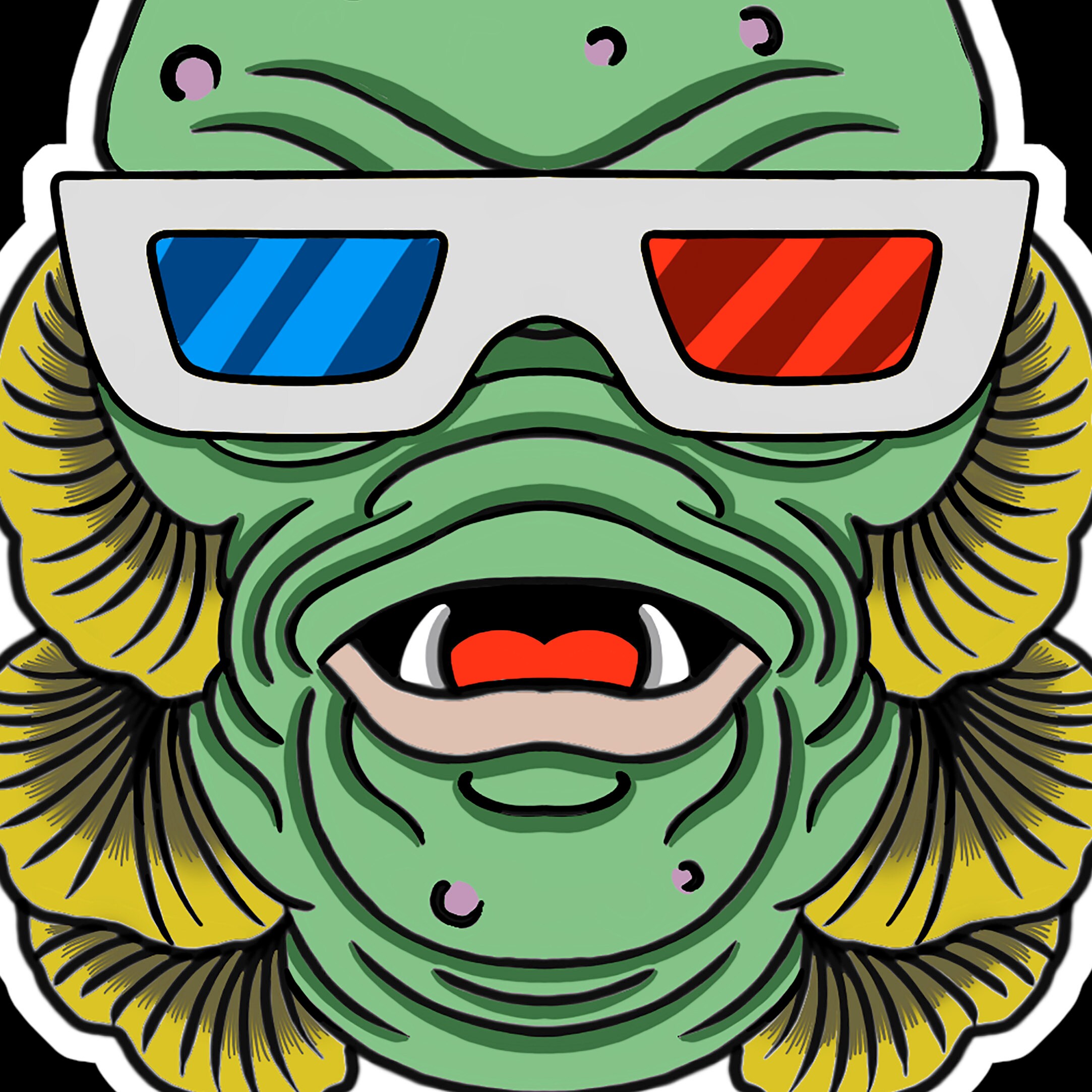 Kitchen & Dining Refrigerator Magnets They Live Alien magnet Hand ...